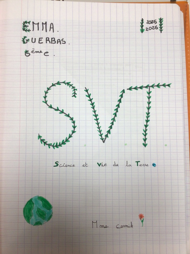 Page de garde SVT suite | Collège PAUL VALERY